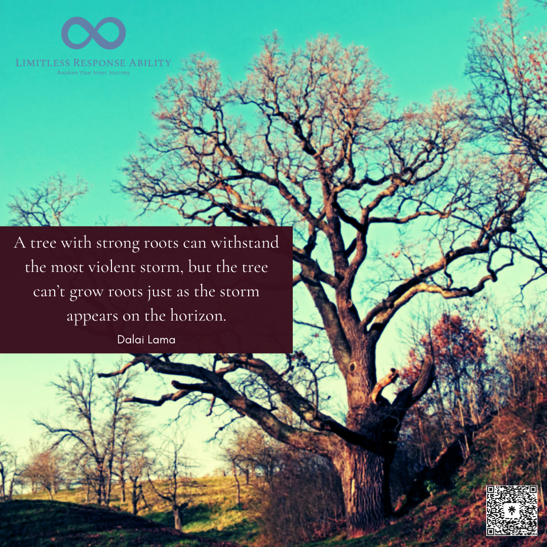 A tree with strong roots withstands the storm but roots can’t grow when ...